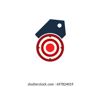Label Target Icon Logo Design Element Stock Vector (Royalty Free ...