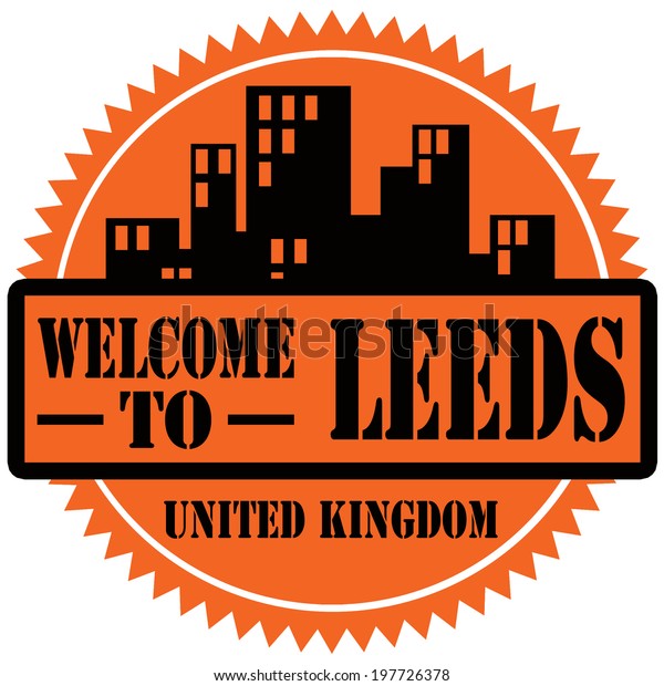 Label Text Welcome Leedsvector Illustration Stock Vector (Royalty Free ...