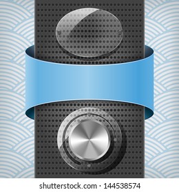 Label Transparency Plate Volume Knob On Stock Vector (Royalty Free ...