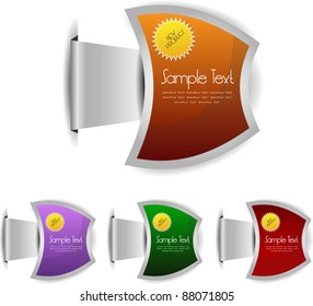 Labels Different Color Schemes Stock Vector (Royalty Free) 88071805 ...