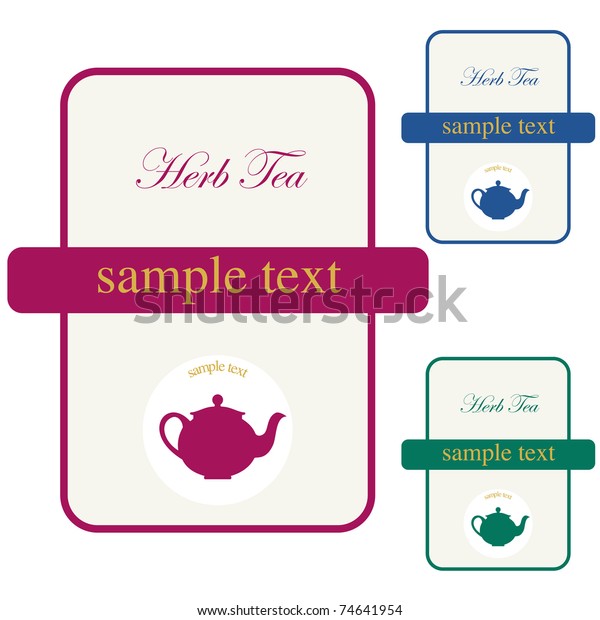 Labels Herb Tesa Icon Corporate Brand Stock Vector (Royalty Free ...