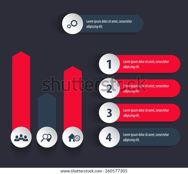 Labels, tags for business design, reports, infographics, presentation ...