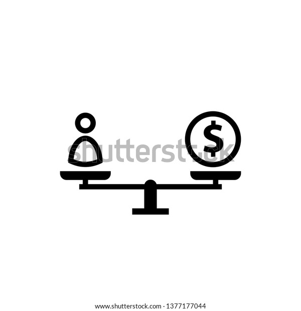 Labor Cost Concept Silhouette Icon Clipart Stock Vector (Royalty Free ...
