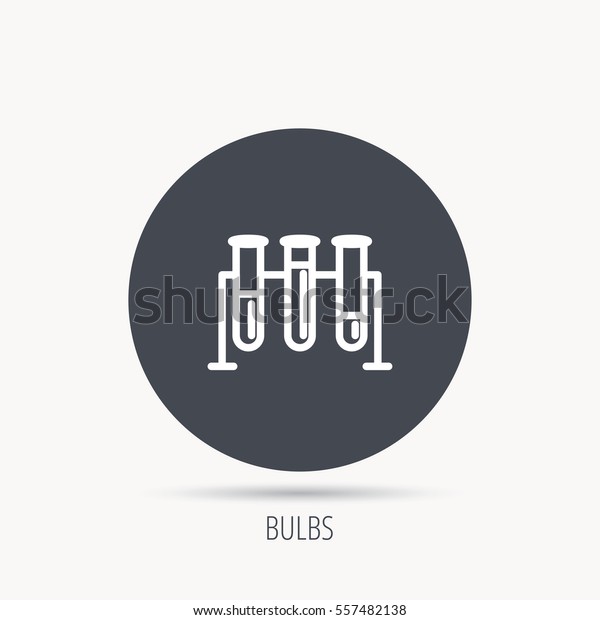 Laboratory Bulbs Icon Chemistry Analysis Sign Stock Vector (Royalty ...
