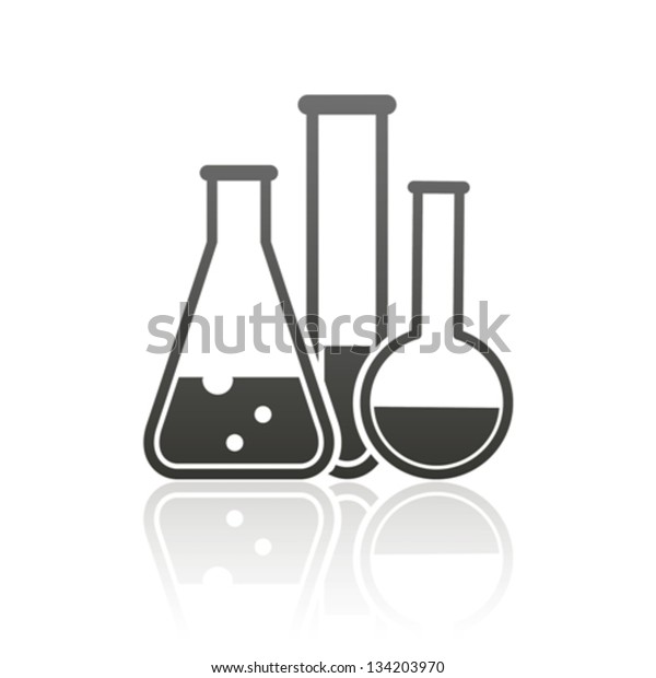 Laboratory Equipment Icon Stock Vector (Royalty Free) 134203970