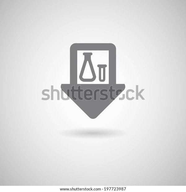 Laboratory Equipment Icon Stock Vector (Royalty Free) 197723987 ...