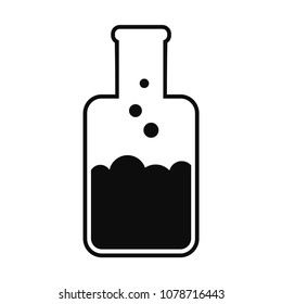 Laboratory Flask Vector Illustration Logos Stickers Stock Vector ...
