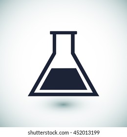 Laboratory Glass Icon Stock Vector (Royalty Free) 258618323