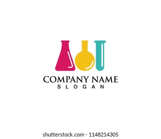 Laboratory Logo Symbols Vector Lab Stock Vector (Royalty Free ...