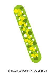 Bacterial Cell Structure Icon Stock Vector (Royalty Free) 636095411