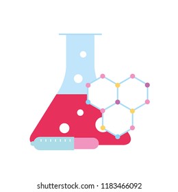 Laboratory Test Tube Sample Dropper Molecule Stock Vector (Royalty Free ...