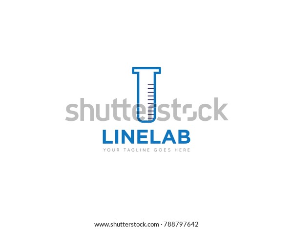 Laboratory Tube Concept Logo Icon Symbol Stock Vector (Royalty Free ...