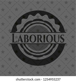 Laborious Black Emblem Stock Vector (Royalty Free) 1254955237 ...