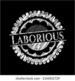 Laborious Written On Blackboard Stock Vector (Royalty Free) 1143431729 ...