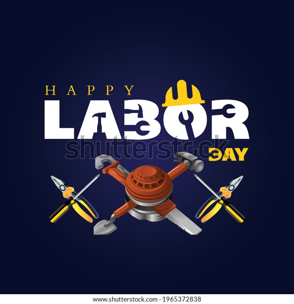Labour Day 2021 Vector 1st May Stock Vector (Royalty Free) 1965372838 ...