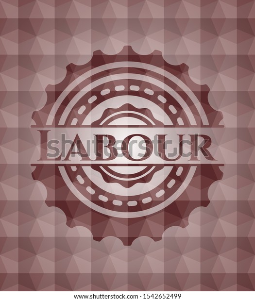 Labour Red Seamless Emblem Geometric Pattern Stock Vector (Royalty Free ...