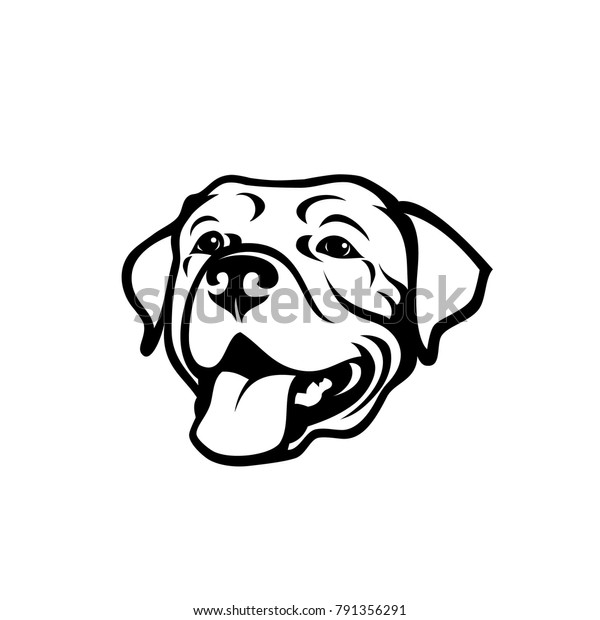 Labrador Retriever Dog Vector Illustration Stock Vector (Royalty Free ...
