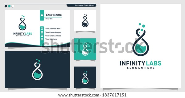 Labs Logo Infinity Line Art Style Stock Vector (Royalty Free ...
