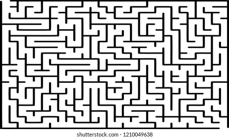 Labyrinth Medium Complexity Vector Illustration Maze Stock Vector ...