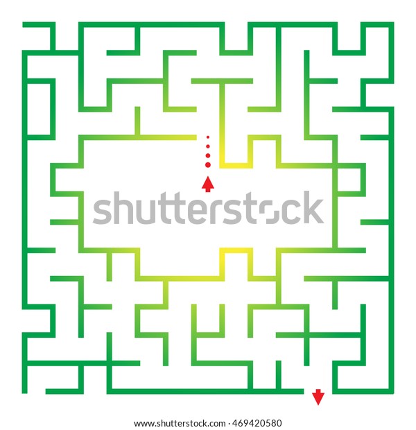 Labyrinth Preschool Children Stock Vector (Royalty Free) 469420580