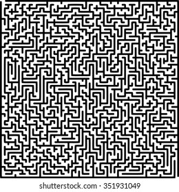 Labyrinth High Complexity Vector Illustration Maze Stock Vector ...