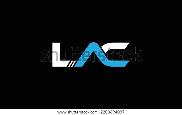 Lac Letter Logo Design Polygon Shape Stock Vector (Royalty Free ...