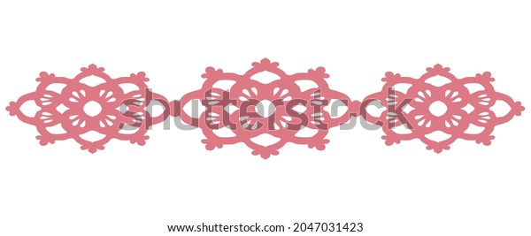 Lace Divider Ornament Vector Illustration Stock Vector (Royalty Free ...