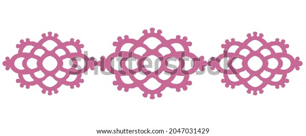 Lace Divider Ornament Vector Illustration Stock Vector (Royalty Free ...