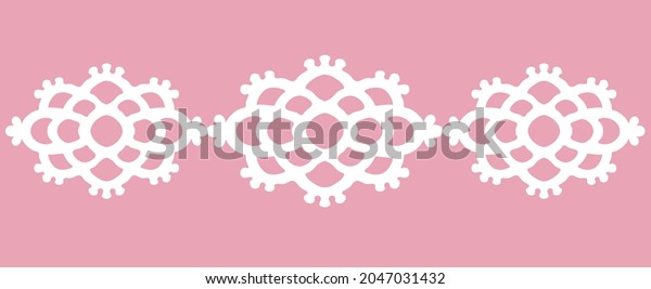 Lace Divider Ornament Vector Illustration Stock Vector (Royalty Free ...