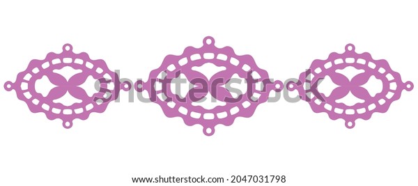 Lace Divider Ornament Vector Illustration Stock Vector (Royalty Free ...