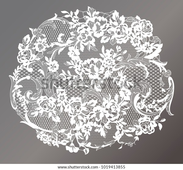 Lace Flowers Decoration Element Stock Vector (Royalty Free) 1019413855 ...