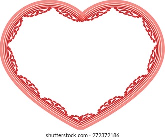 Lace Heart Shape Stock Vector (Royalty Free) 272372186 | Shutterstock