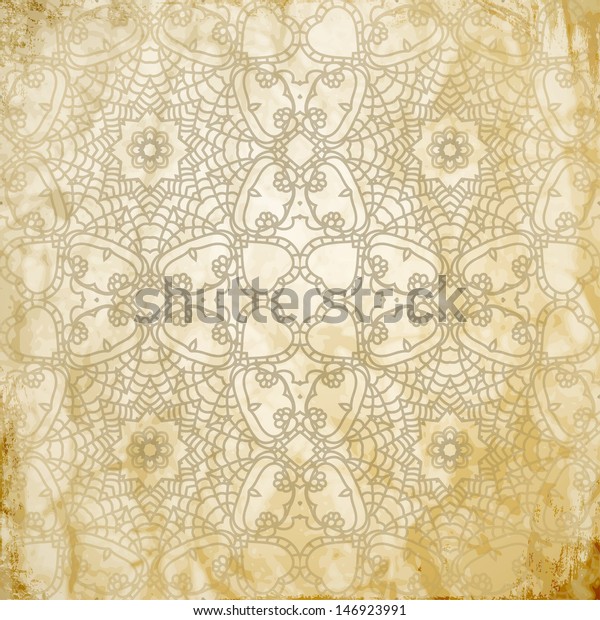 Lace Pattern Background Indian Ornament Eps Stock Vector (Royalty Free ...