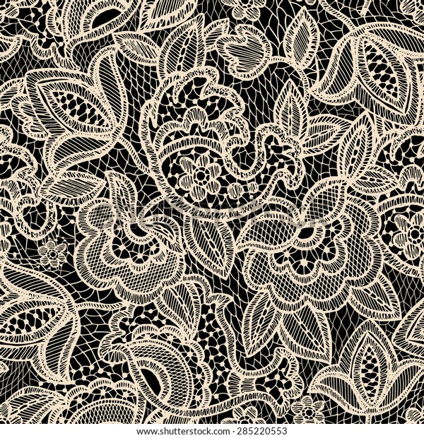 「Lace Seamless Pattern」のベクター画像素材（ロイヤリティフリー） 285220553