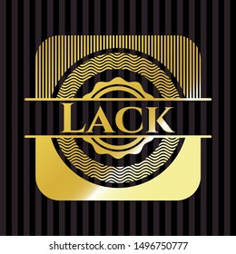 Lack Golden Emblem Vector Illustration Detailed Stock Vector (Royalty ...