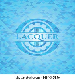 Lacquer Realistic Light Blue Emblem Mosaic Stock Vector (Royalty Free ...