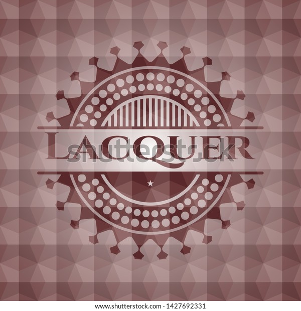 Lacquer Red Seamless Emblem Badge Abstract Stock Vector (Royalty Free ...