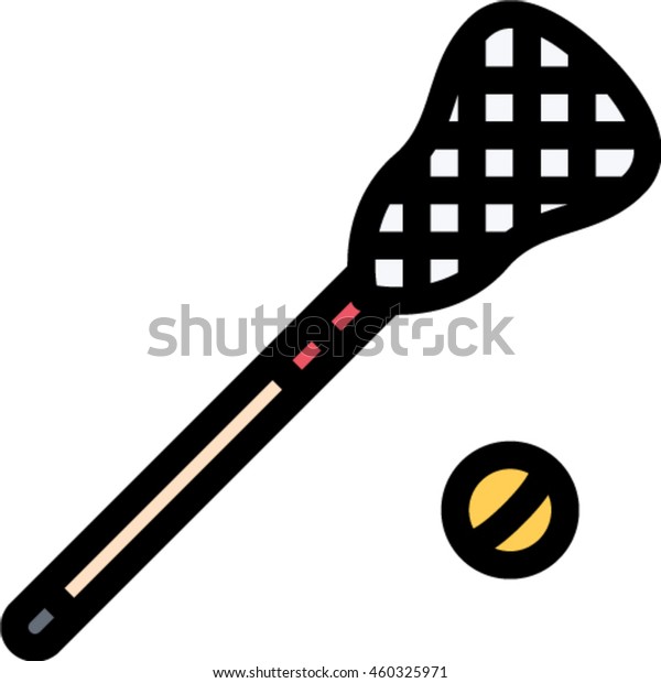 Lacrosse Outline Icon Stock Vector (Royalty Free) 460325971 | Shutterstock