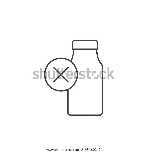 Lactose Free Icons Symbol Vector Elements Stock Vector (Royalty Free ...