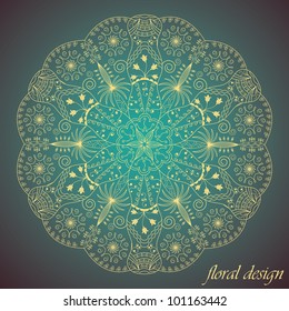 Lacy Floral Design Stock Vector (Royalty Free) 101163442 | Shutterstock