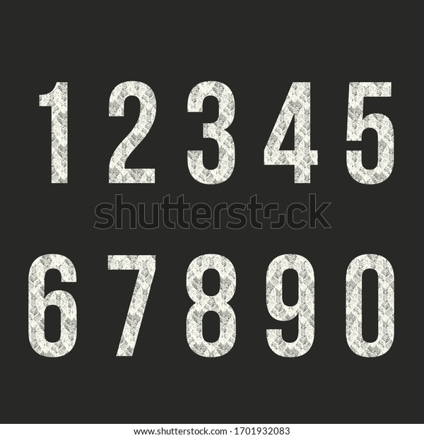 Lacy Numbers Romantic Design Wedding Clip Stock Vector (Royalty Free ...