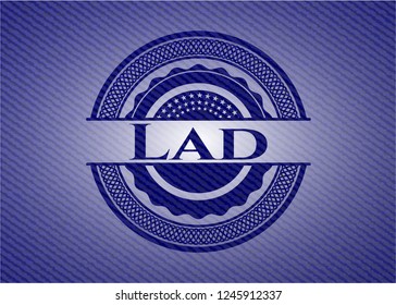 Lad Emblem Denim Texture Stock Vector (Royalty Free) 1245912337 ...