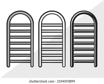 Ladder Clipart Svg Printable Vector Illustration Stock Vector (Royalty ...