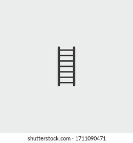 Ladder Icon Ladder Vector On Gray Stock Vector (Royalty Free ...