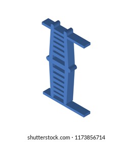Ladder Isometric Left Top View 3d Stock Vector (Royalty Free ...
