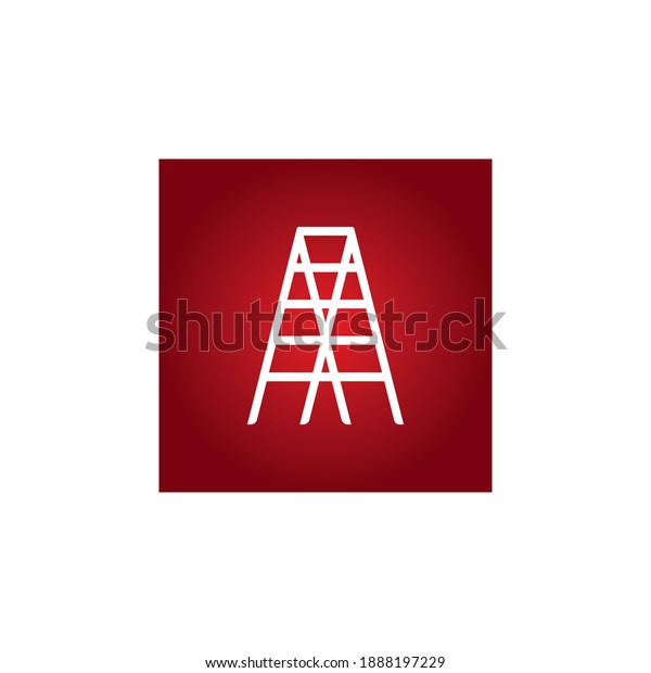 Ladder Logo Vector Designillustration Template Stock Vector (Royalty ...