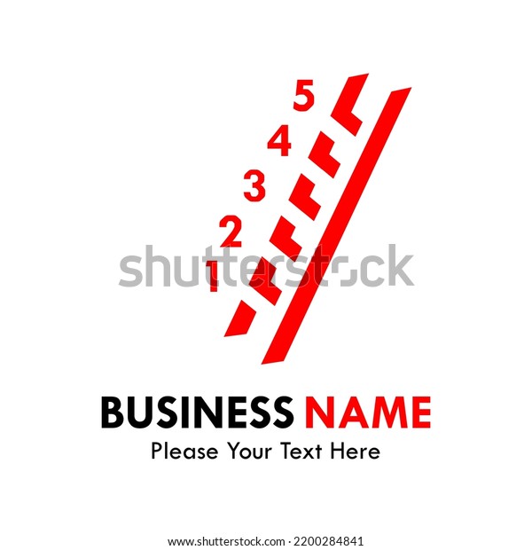 Ladder Symbol Logo Template Illustration Stock Vector (Royalty Free ...