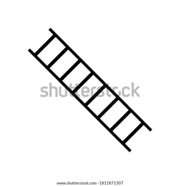 Ladder Vector Icon On White Background Stock Vector (Royalty Free ...