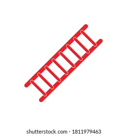 Ladder Vector Icon Red Illustration Stock Vector (Royalty Free ...