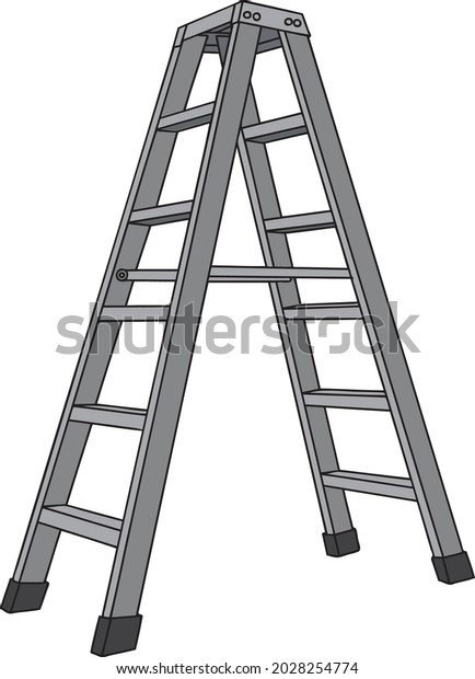 Ladder Vector Illustration Isolated On White Stock Vector (Royalty Free ...